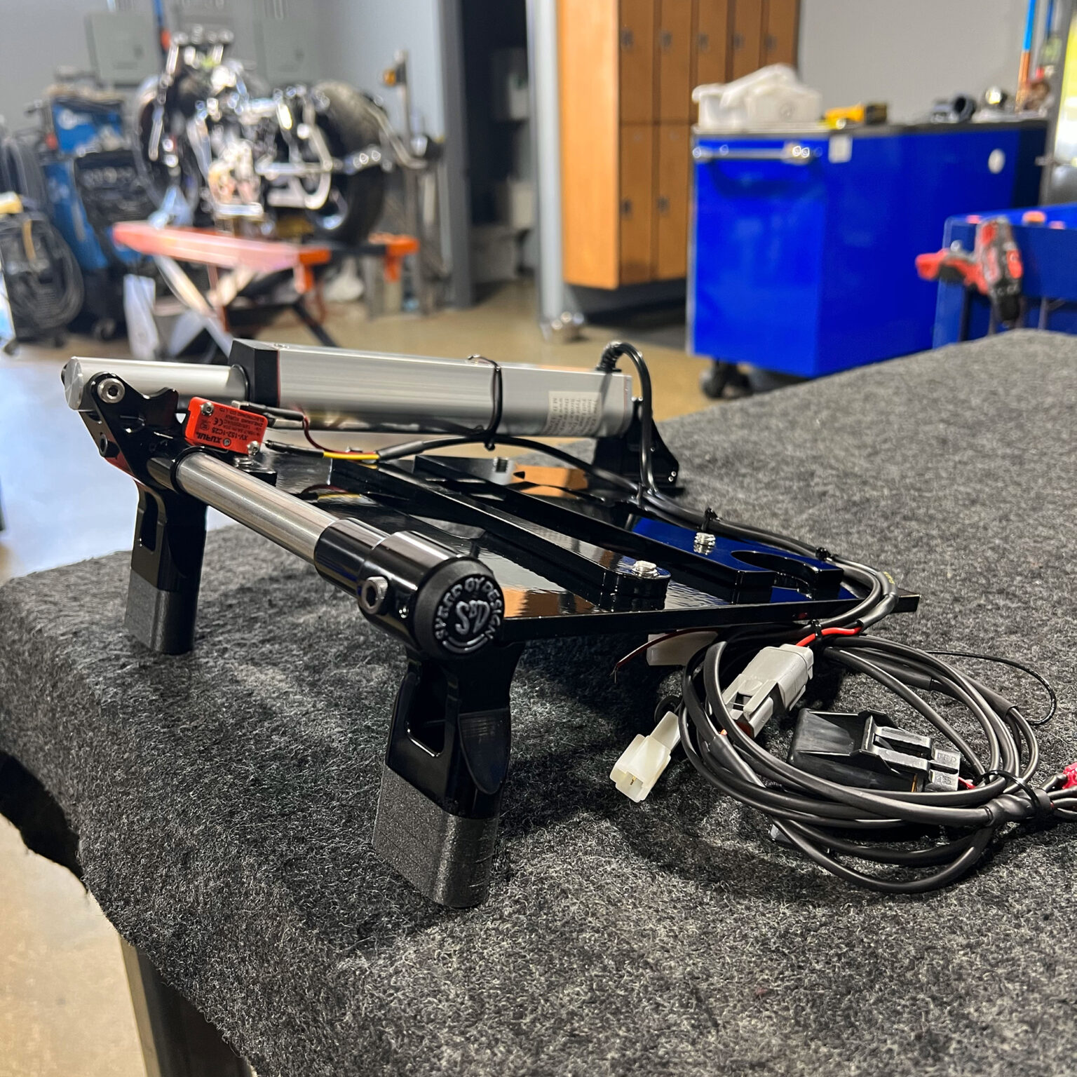 Electric Motorcycle Center Stand for Harley | Speed By Design